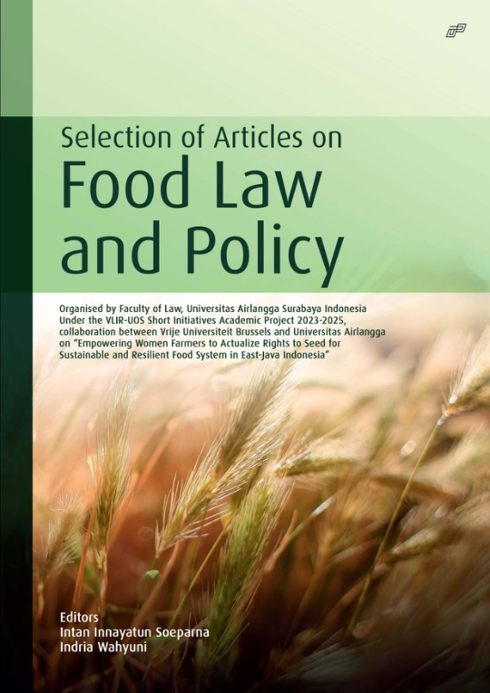 Selection of Articles on Food Law and Policy - Airlangga University Press