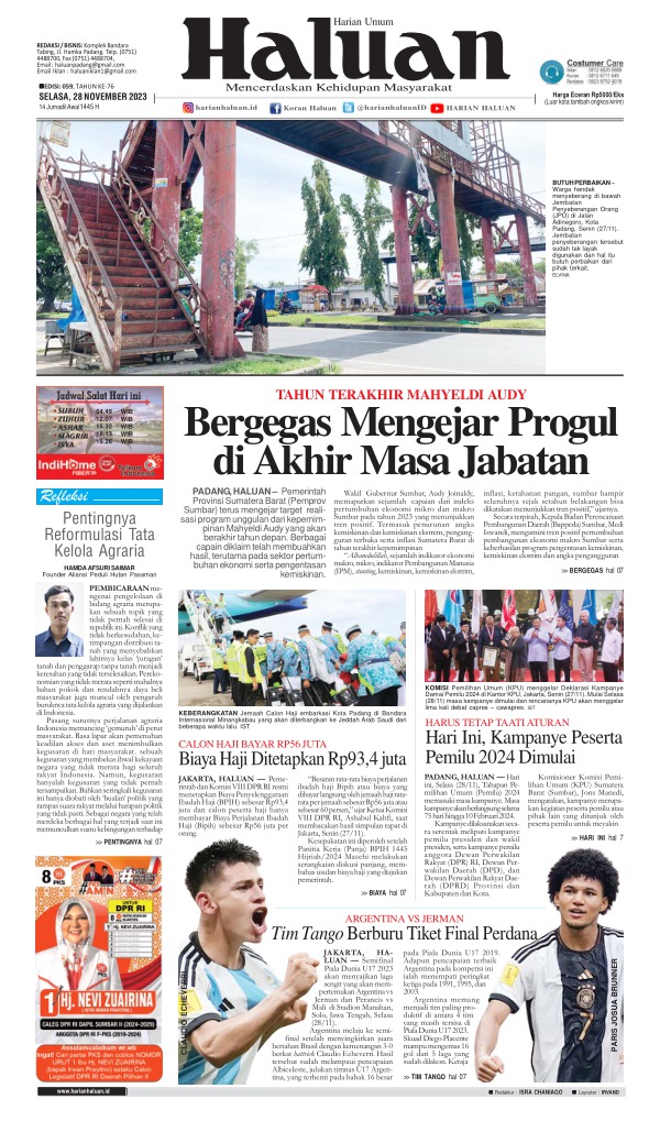 Koran Haluan - Edisi 28 November 2023