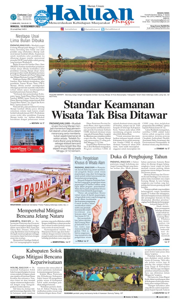 Koran Haluan - Edisi 10 Desember 2023