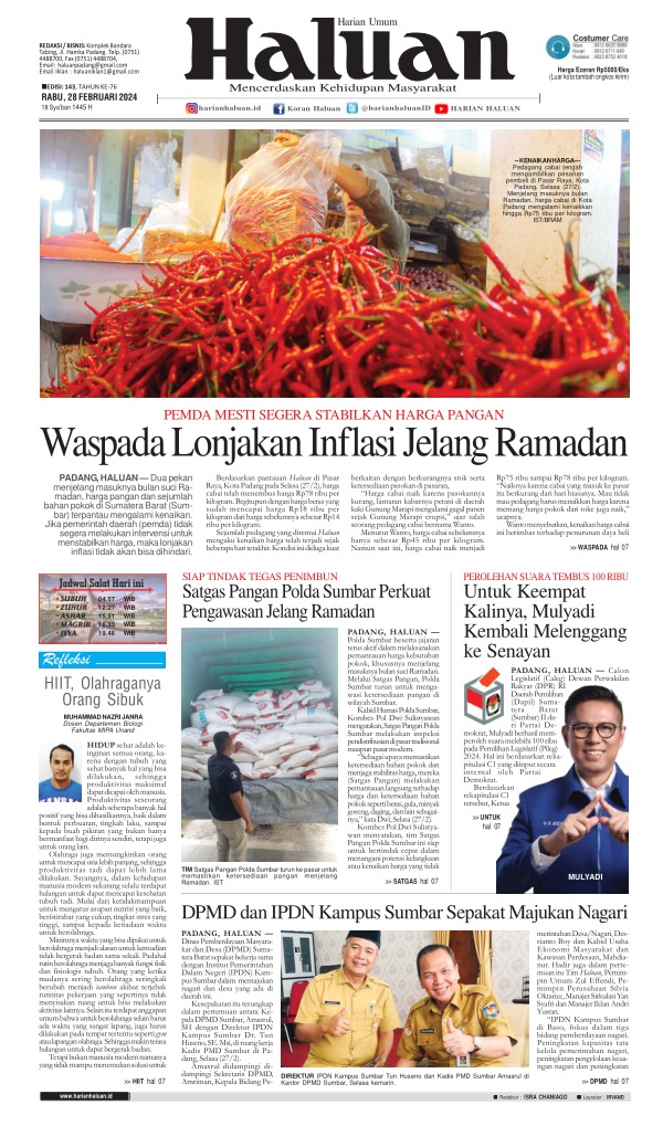 Koran Haluan - Edisi 28 Februari 2024