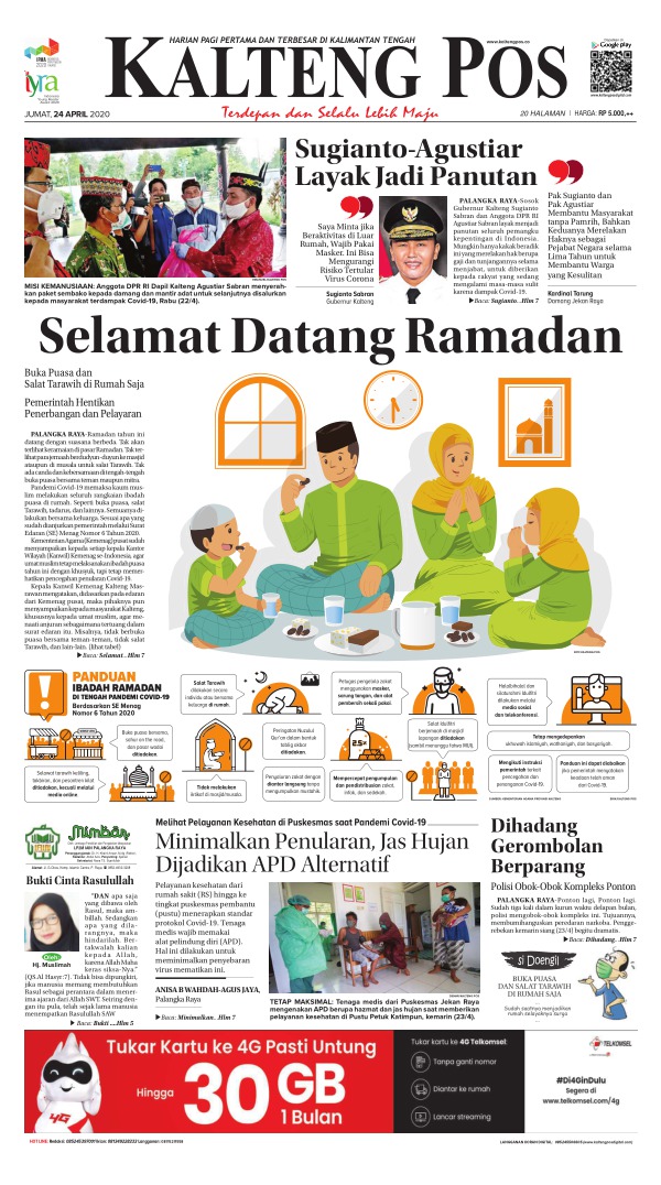 Koran Kalteng Pos - Edisi 24 April 2020