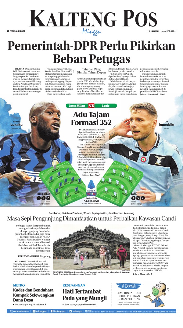 Koran Kalteng Pos - Edisi 14 Februari 2021