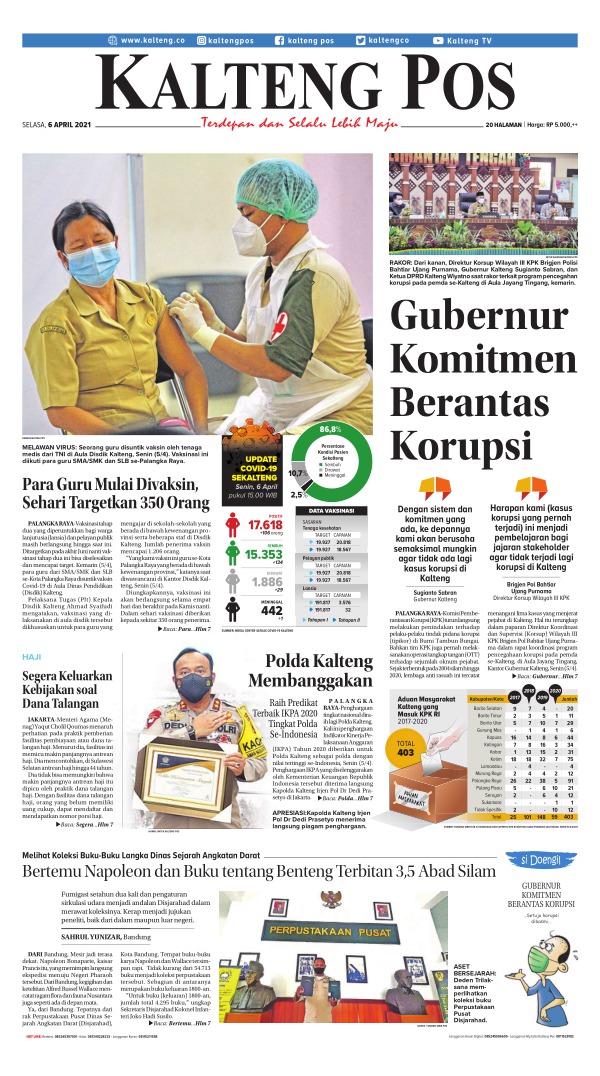 Koran Kalteng Pos - Edisi 6 April 2021