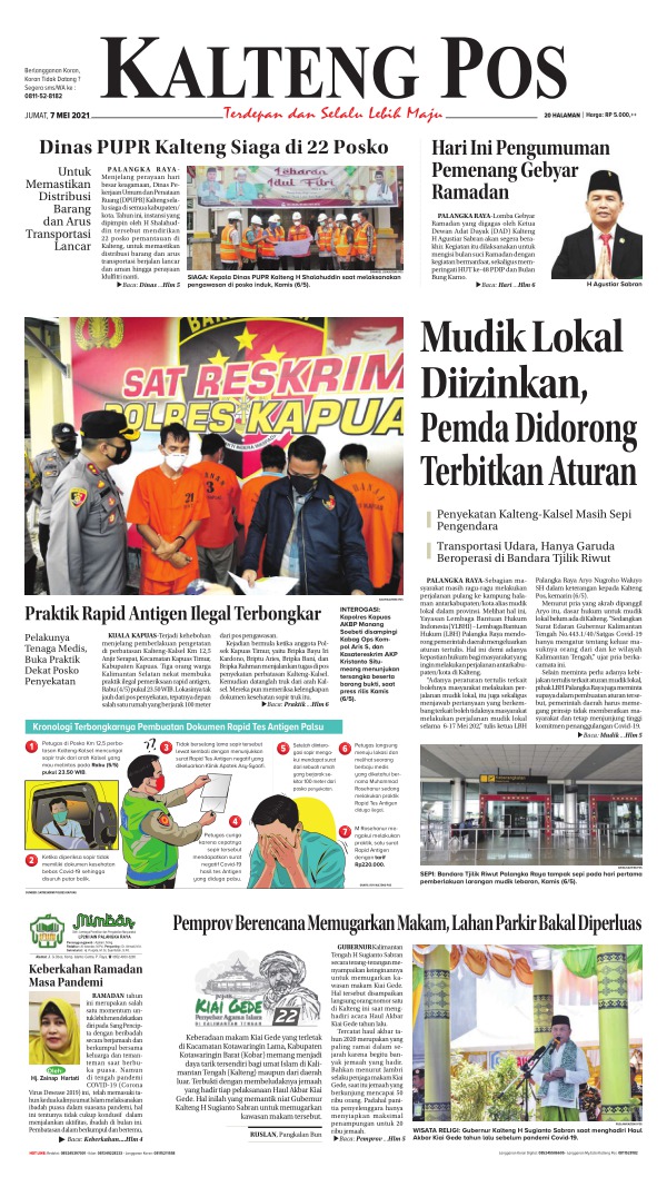 Koran Kalteng Pos - Edisi 7 Mei 2021