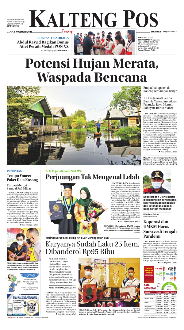 Koran Kalteng Pos - Edisi 9 November 2021
