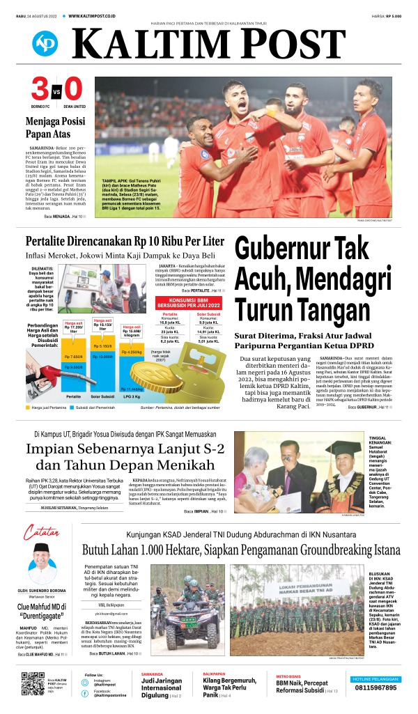 Koran Kaltim Post - Edisi 24 Agustus 2022
