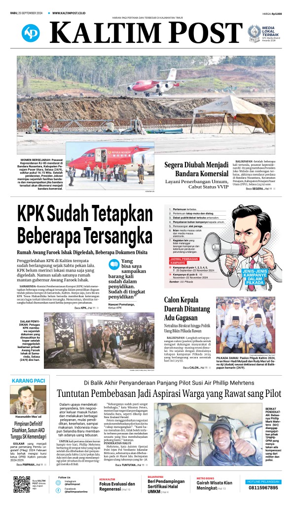 Koran Kaltim Post - Edisi 25 September 2024