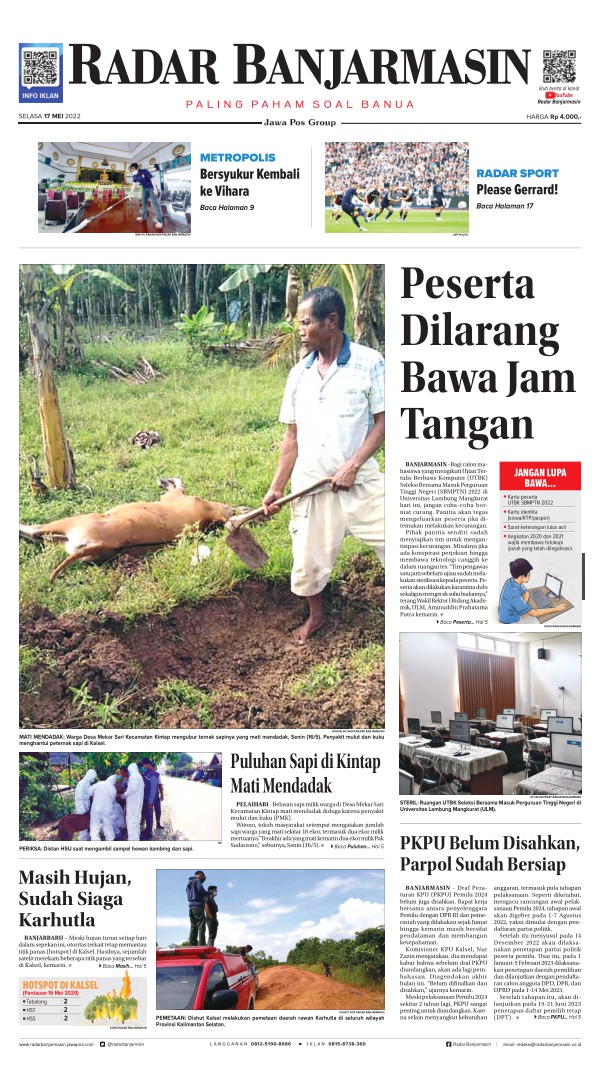 Koran Radar Banjarmasin - Edisi 17 Mei 2022