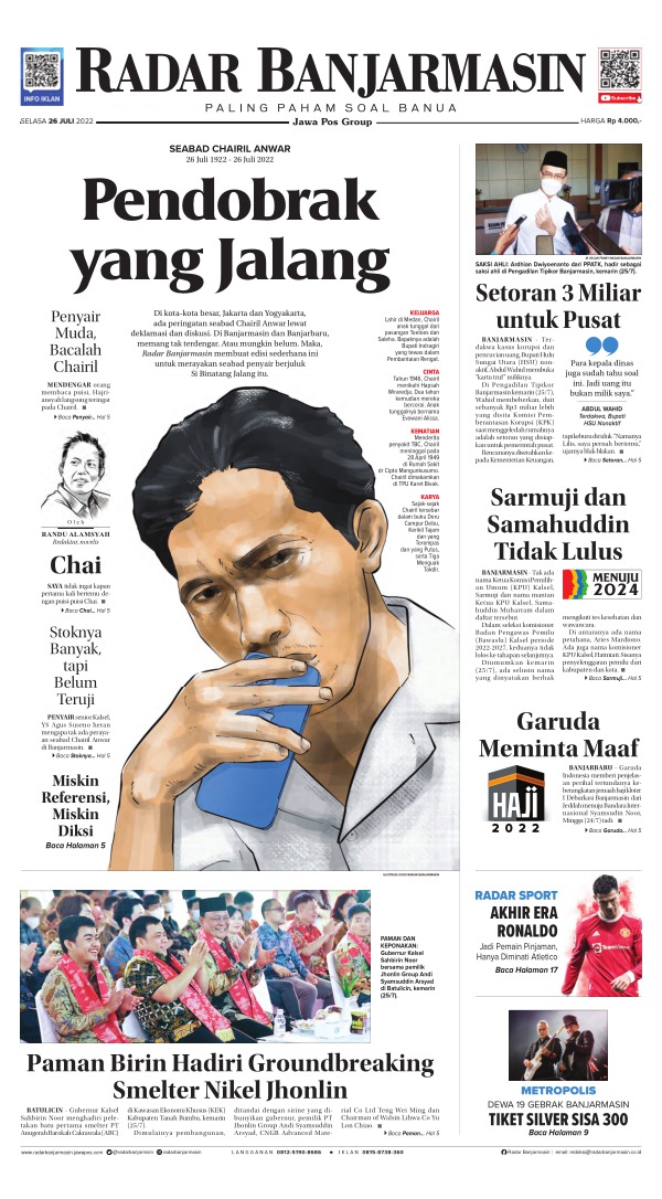 Koran Radar Banjarmasin - Edisi 26 Juli 2022
