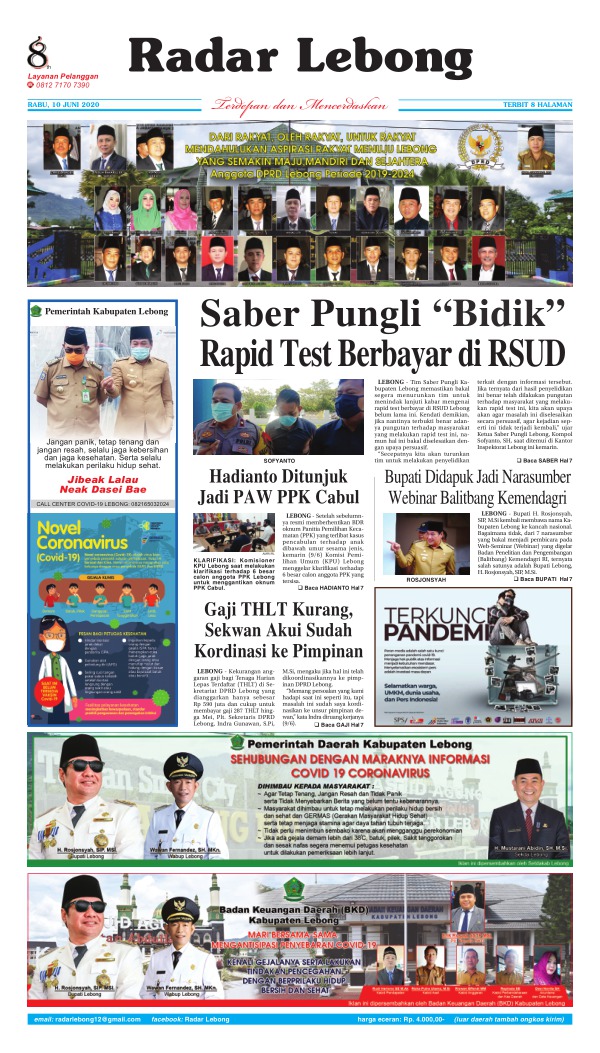 Koran Radar Lebong - Edisi 10 Juni 2020
