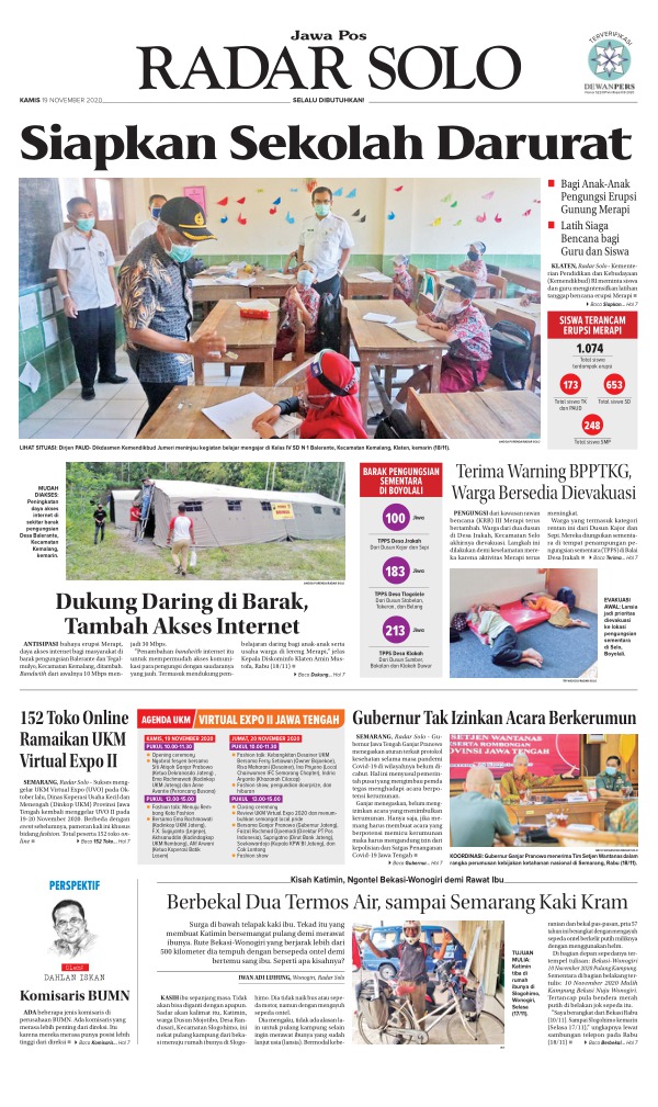 Koran Radar Solo - Edisi 19 November 2020