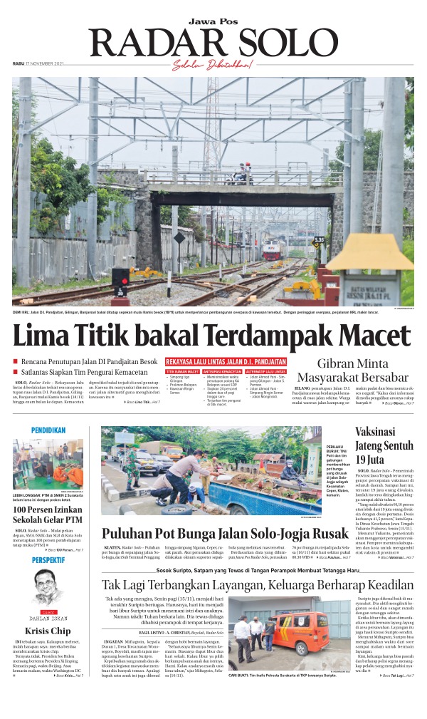 Koran Radar Solo - Edisi 17 November 2021