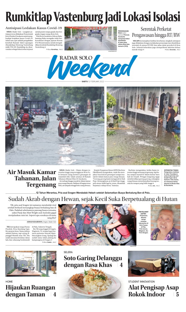 Koran Radar Solo - Edisi 12 Februari 2022