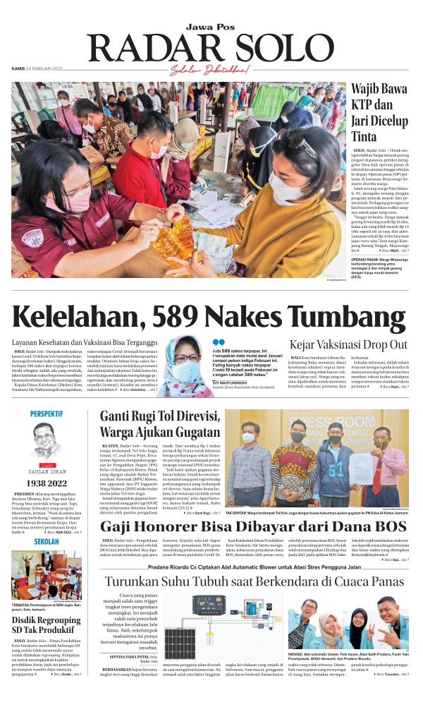 Koran Radar Solo - Edisi 24 Februari 2022