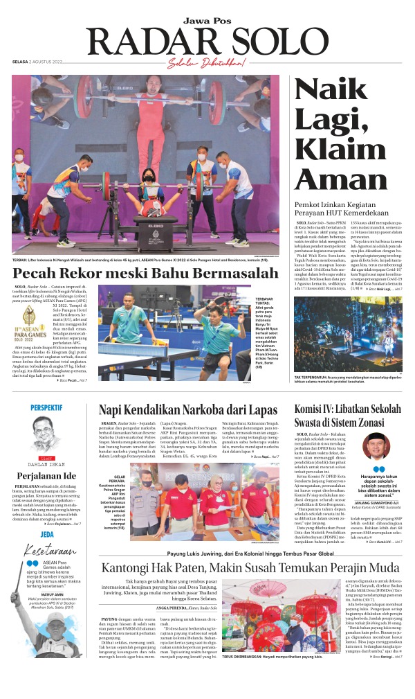 Koran Radar Solo - Edisi 2 Agustus 2022