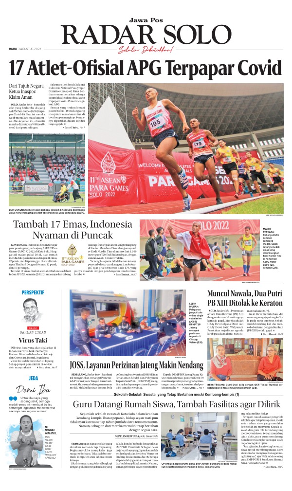 Koran Radar Solo - Edisi 3 Agustus 2022