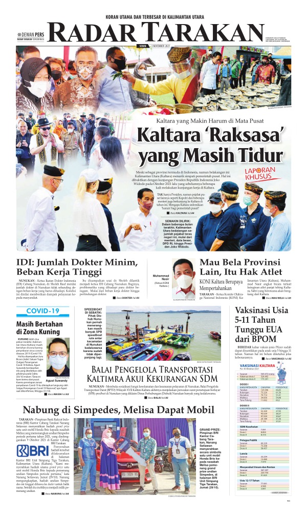 Koran Radar Tarakan - Edisi 1 November 2021