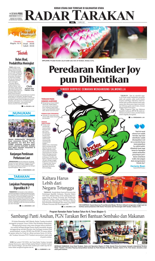 Koran Radar Tarakan - Edisi 13 April 2022