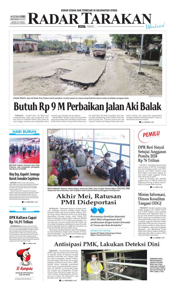 Koran Radar Tarakan - Edisi 15 Mei 2022