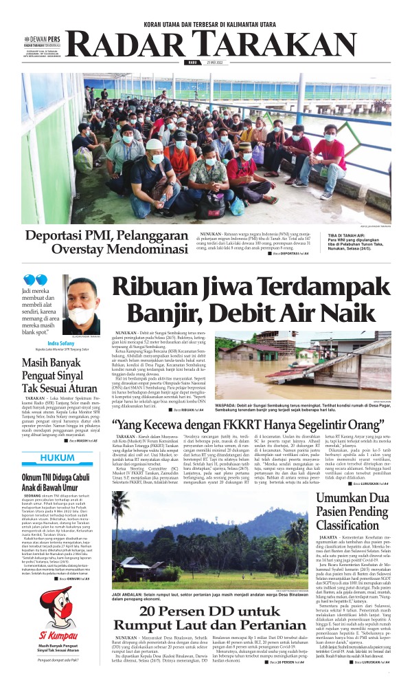 Koran Radar Tarakan - Edisi 25 Mei 2022