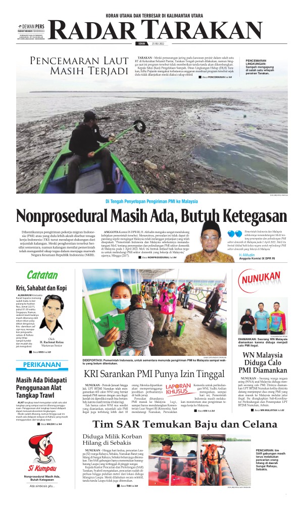 Koran Radar Tarakan - Edisi 25 Juli 2022