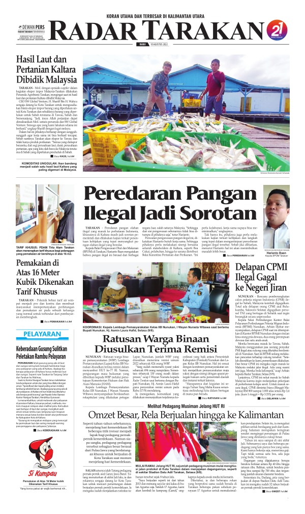 Koran Radar Tarakan - Edisi 10 Agustus 2022