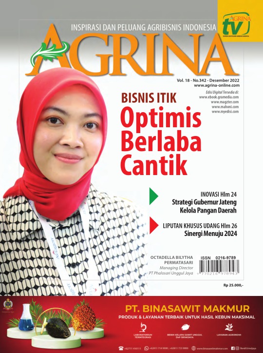 Majalah Agrina Edisi 342, 23 Desember 2022