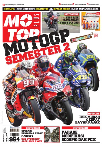 Tabloid Motor Plus Edisi 964, 23 Agustus 2017