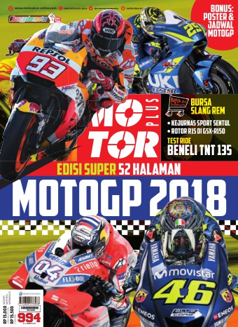Tabloid Motor Plus Edisi 994, 21 Maret 2018