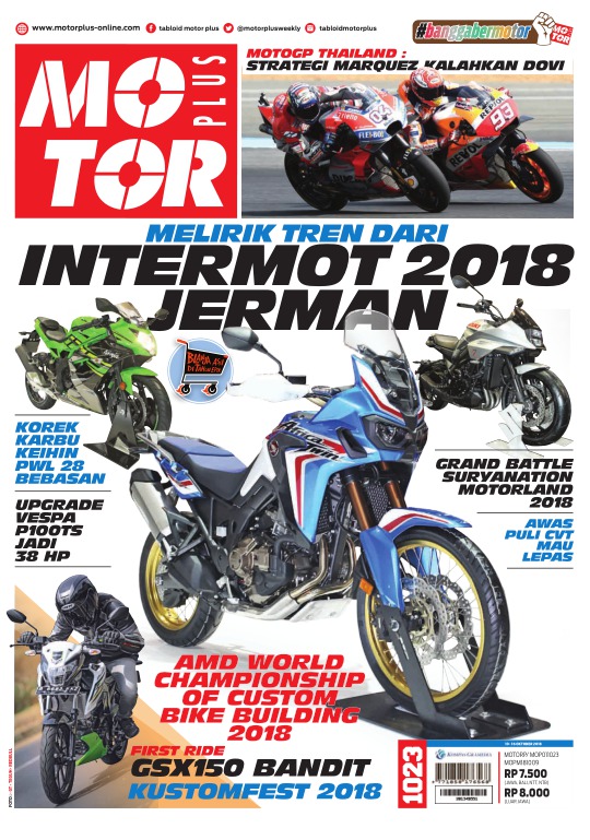 Tabloid Motor Plus Edisi 1023, 10 Oktober 2018