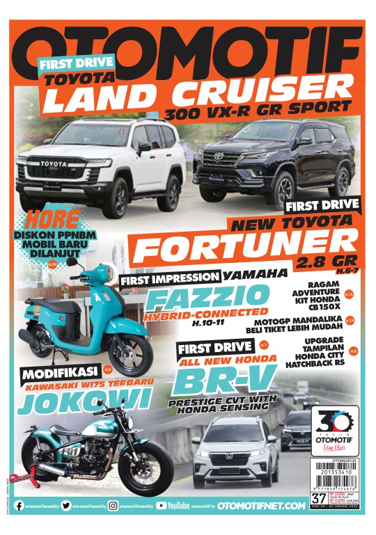 Tabloid OTOMOTIF Edisi 37-XXXI, 20 Januari 2022