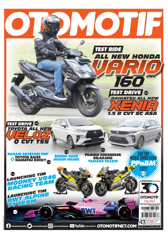 Tabloid OTOMOTIF Edisi 43-XXXI, 3 Maret 2022