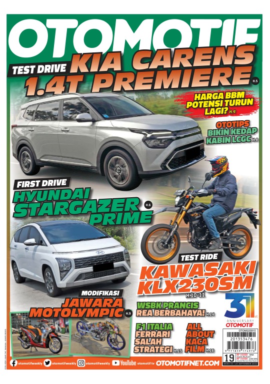 Tabloid OTOMOTIF Edisi 19-XXXII, 15 September 2022